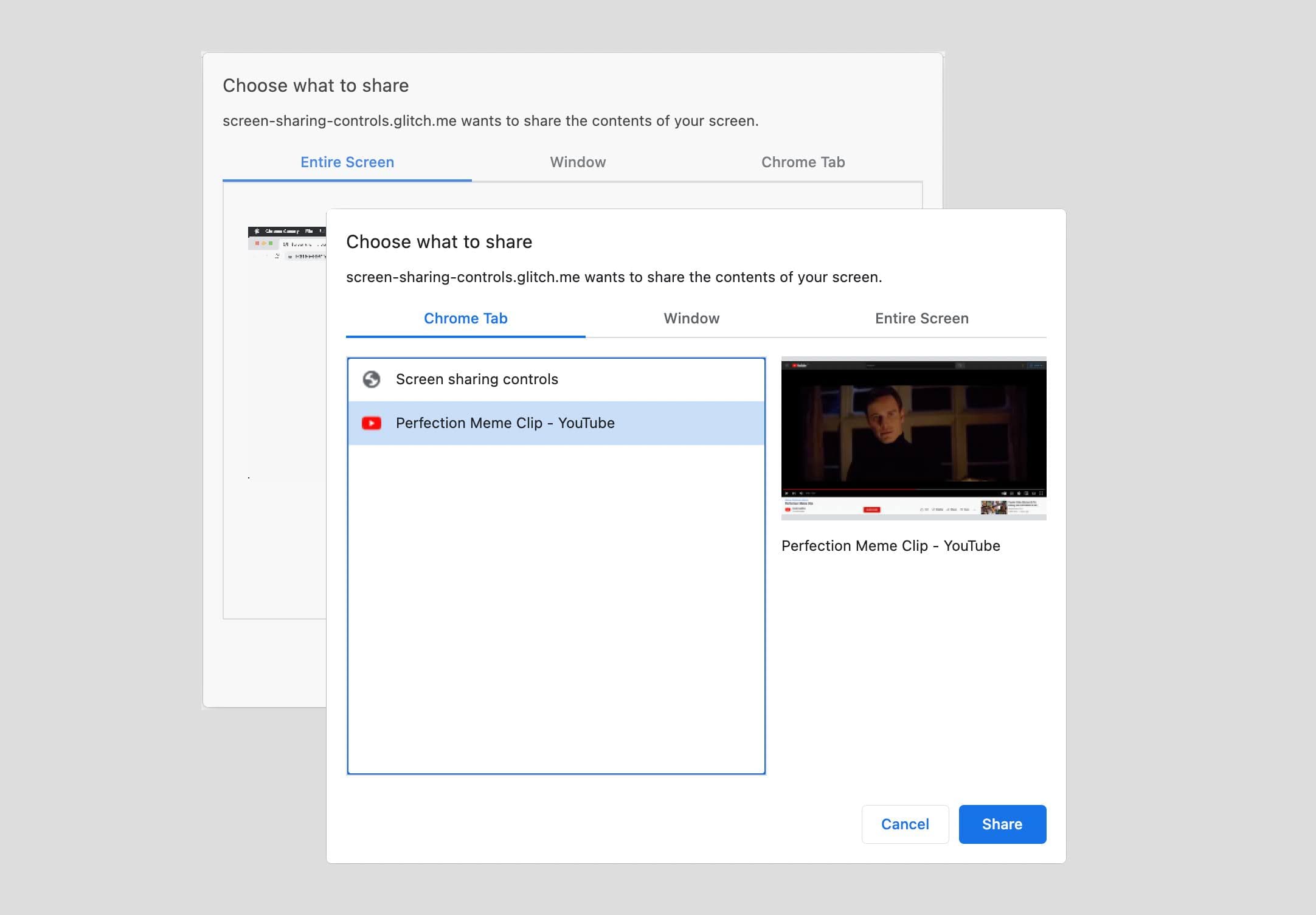 Avoid over-sharing when screen sharing | Blog | Chrome for Developers