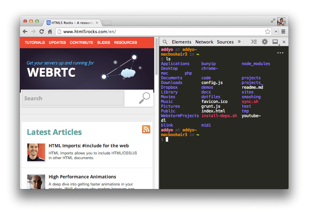 DevTools terminal | Blog | Chrome for Developers