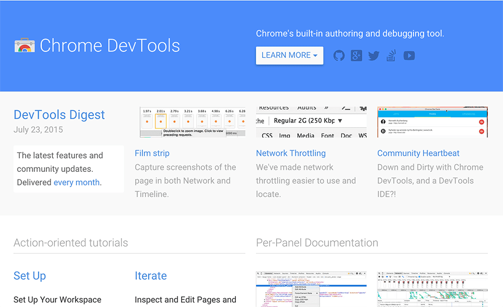 A New Home For Devtools Blog Chrome For Developers