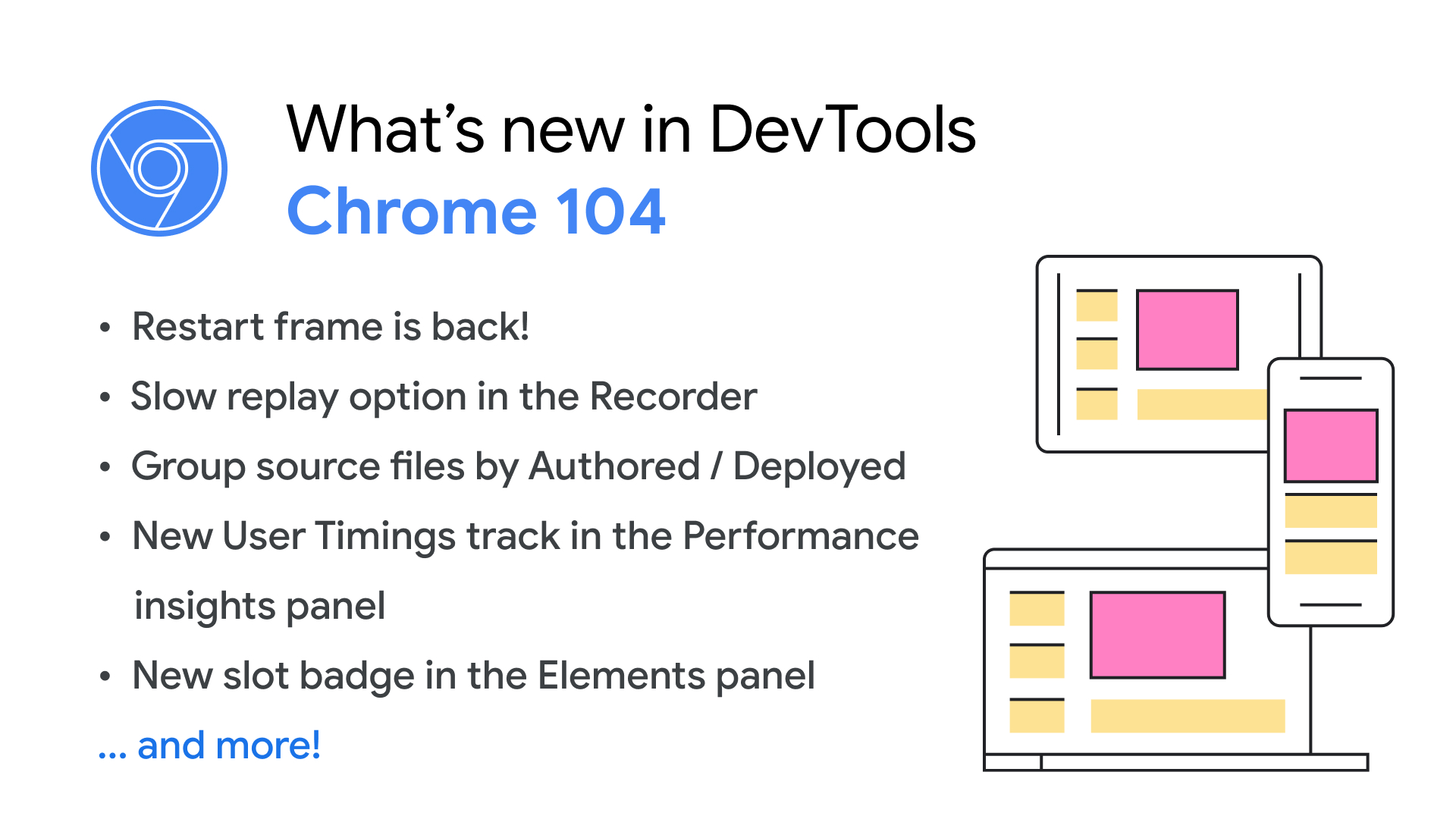 Novidades do DevTools (Chrome 104) | Blog | Chrome for Developers