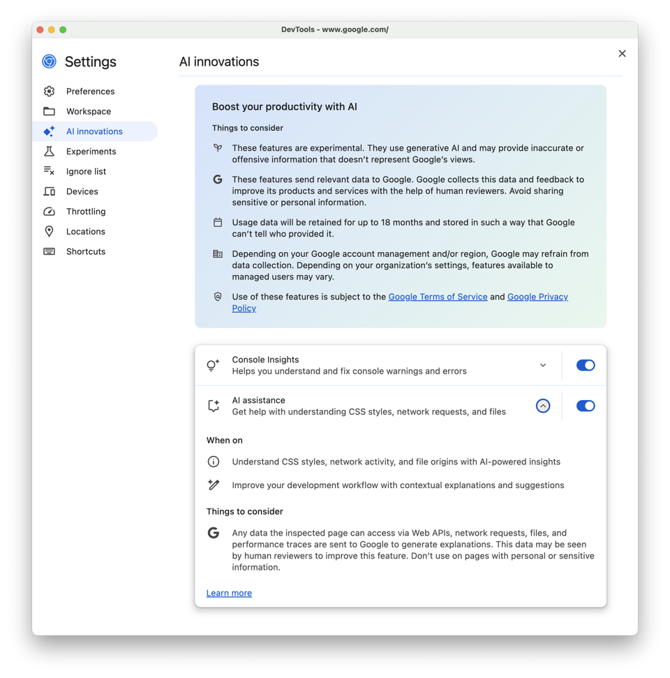 What's new in DevTools, Chrome 131 | Blog | Chrome for Developers