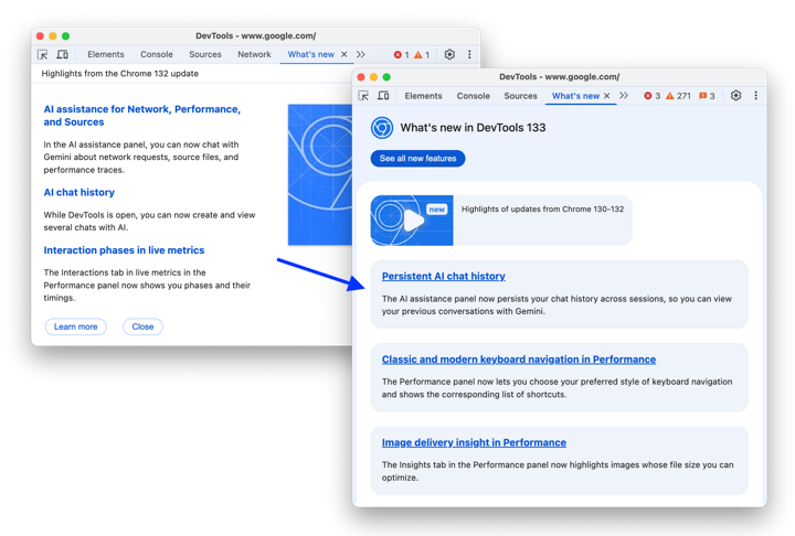 What's new in DevTools, Chrome 133 | Blog | Chrome for Developers
