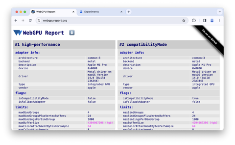 WebGPU 的新变化 (Chrome 120) | Blog | Chrome for Developers
