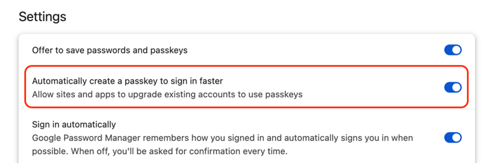 Automatically create passkeys in Google Password Manager on Chrome desktop | Blog | Chrome for ...