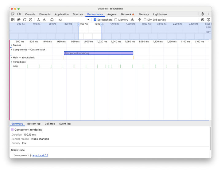 Use Chrome DevTools Performance panel to profile Angular apps | Blog | Chrome for Developers