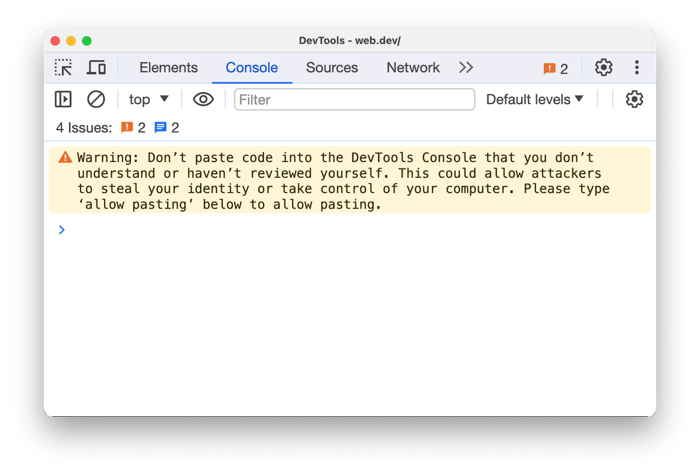 Como o Chrome DevTools ajuda na defesa contra ataques auto-XSS. | Blog | Chrome for Developers