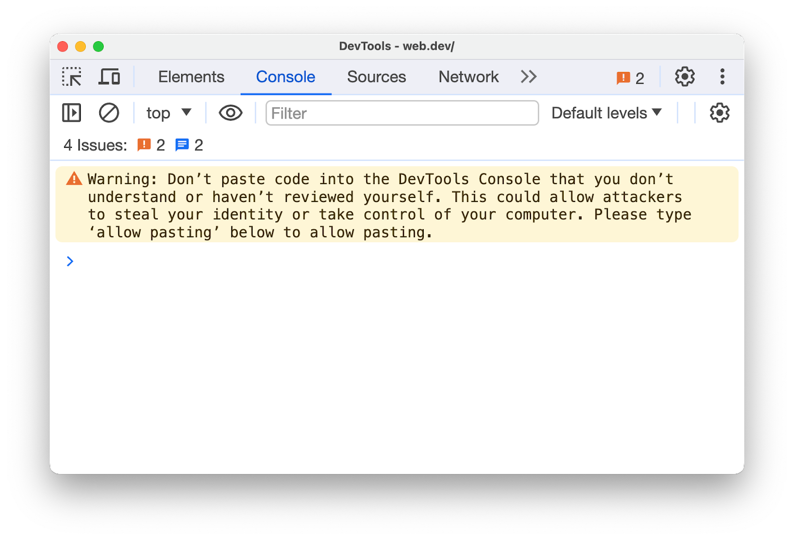 Como o Chrome DevTools ajuda na defesa contra ataques auto-XSS. | Blog | Chrome for Developers