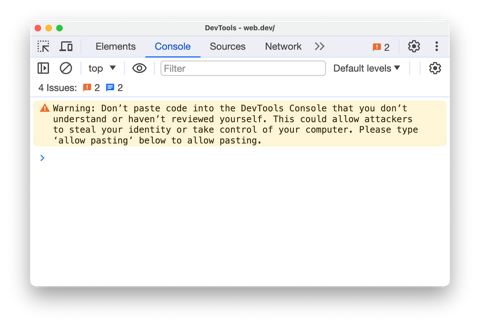 How Chrome DevTools helps to defend against self-XSS attacks | Blog | Chrome for Developers