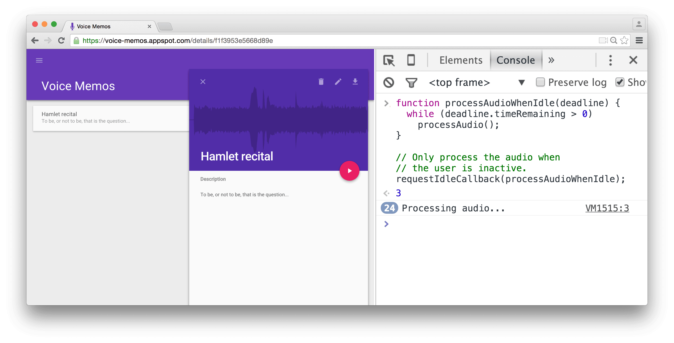 שימוש ב-requestIdleCallback | Blog | Chrome for Developers