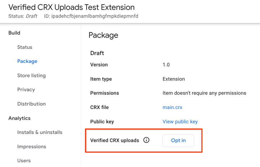 Caricamenti verificati nel Chrome Web Store | Blog | Chrome for Developers