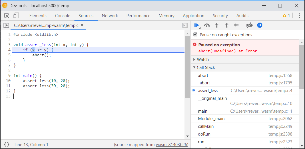 Improved WebAssembly debugging in Chrome DevTools | Blog | Chrome for Developers