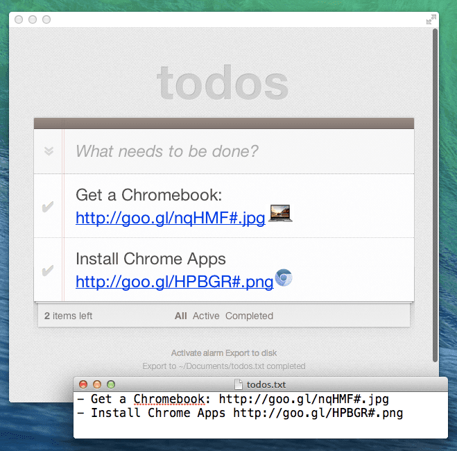 Step 6: Export Todos to the Filesystem | Apps | Chrome for Developers