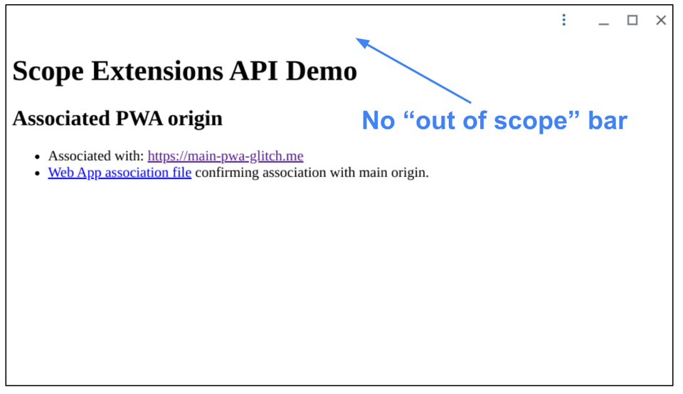 Web App Scope Extensions | Capabilities | Chrome for Developers