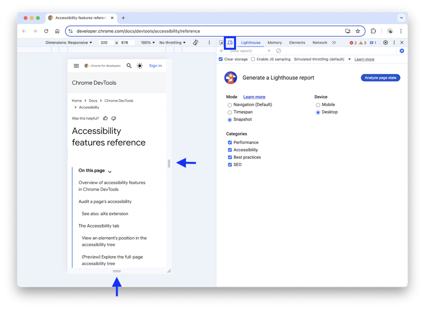 Accessibility features reference | Chrome DevTools | Chrome for Developers