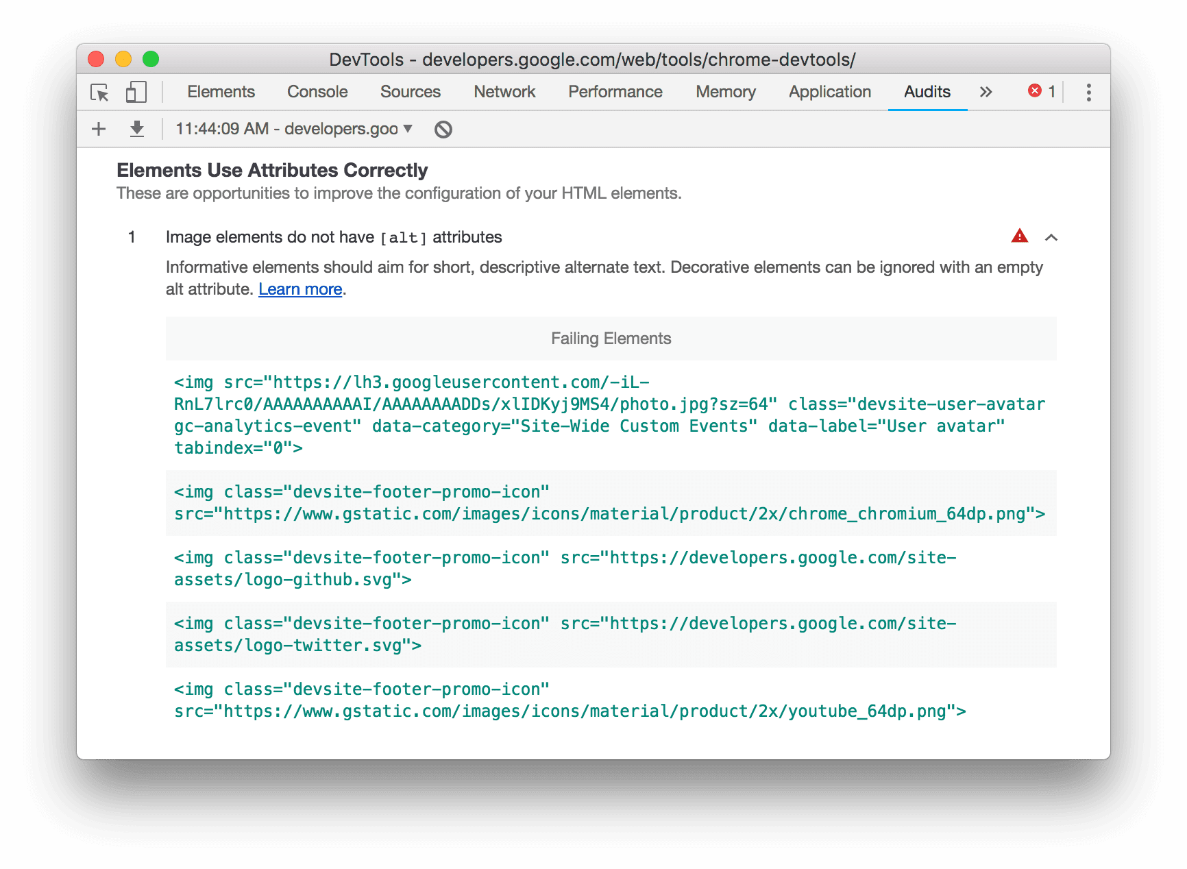 Accessibility features reference | Chrome DevTools | Chrome for Developers