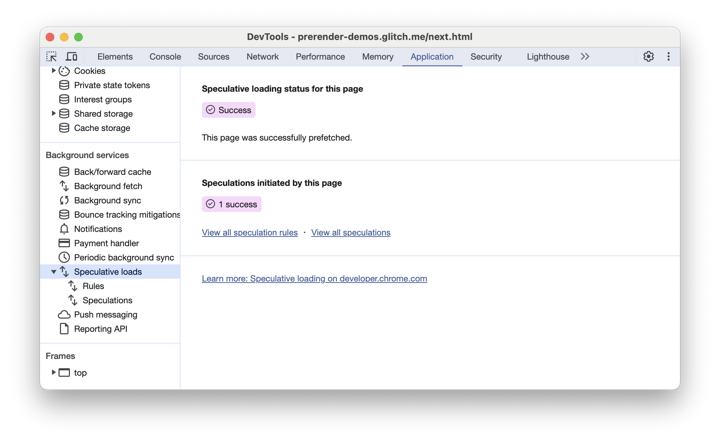 Debug speculation rules with Chrome DevTools | Chrome for Developers
