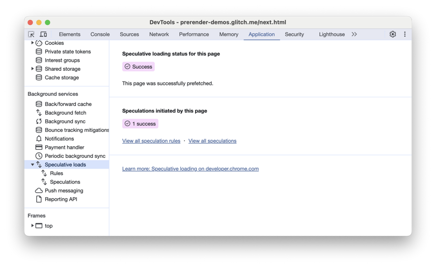 Debug Speculation Rules With Chrome Devtools Chrome For Developers