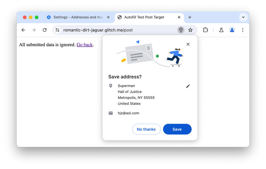 Compilazione automatica: esaminare ed eseguire il debug degli indirizzi ...