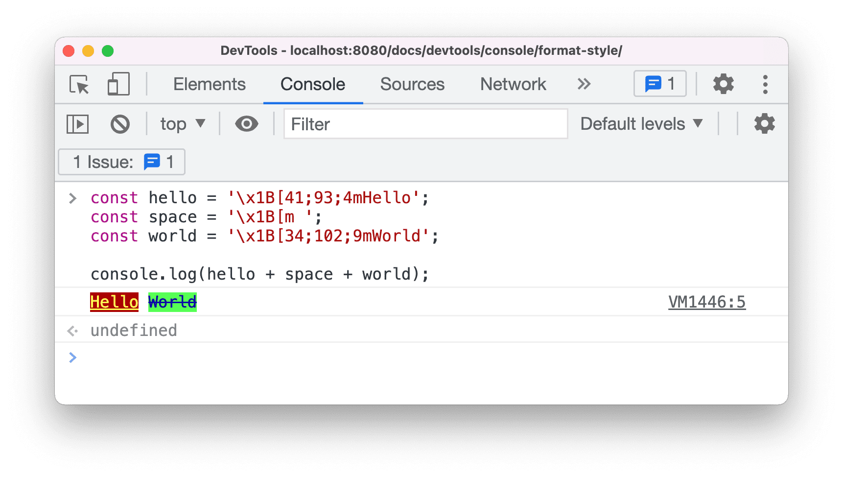 Format and style messages in the Console | Chrome DevTools | Chrome for ...