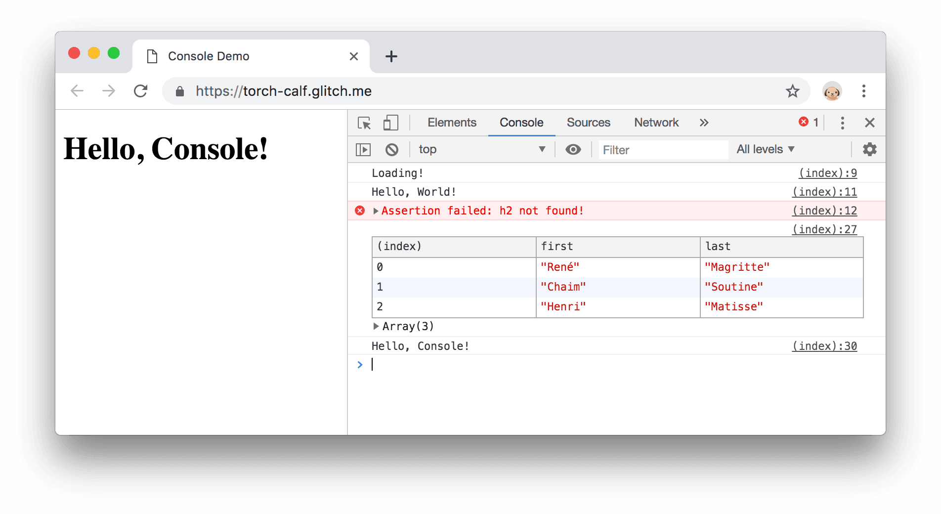 Descripción general de la consola | Chrome DevTools | Chrome for Developers