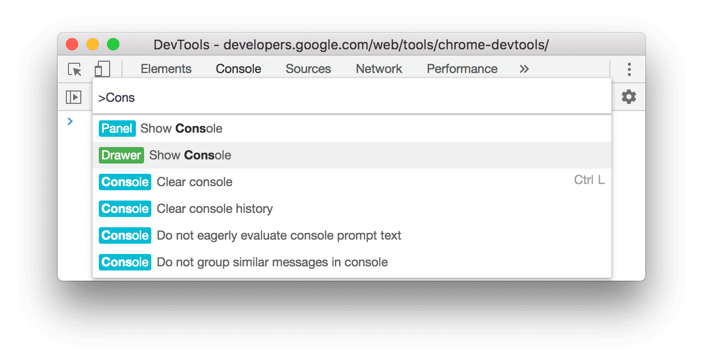 Documentation de référence sur les fonctionnalités de la console | Chrome DevTools | Chrome for ...