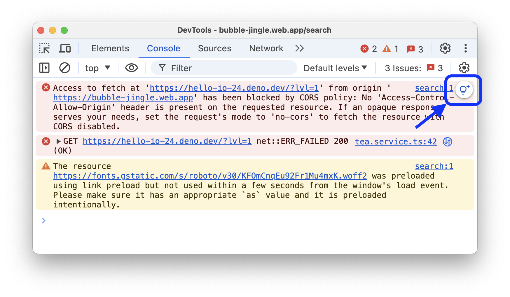 Understand errors and warnings better with console insights | Chrome DevTools | Chrome for ...