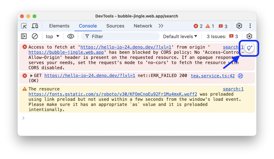 Understand Errors And Warnings Better With Console Insights Chrome