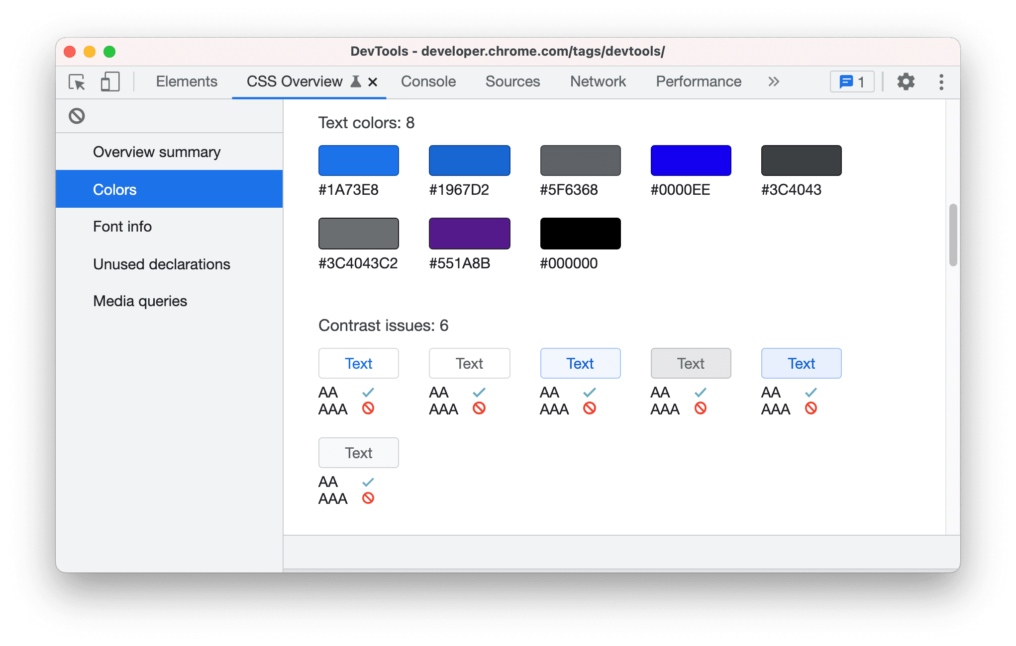 Descripción general de CSS: Identifica posibles mejoras de CSS | Chrome DevTools | Chrome for ...