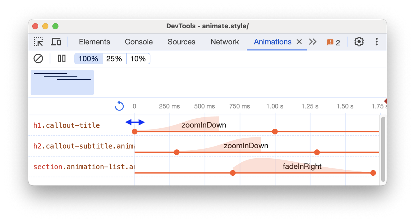 Animations: Inspect and modify CSS animation effects | Chrome DevTools | Chrome for Developers