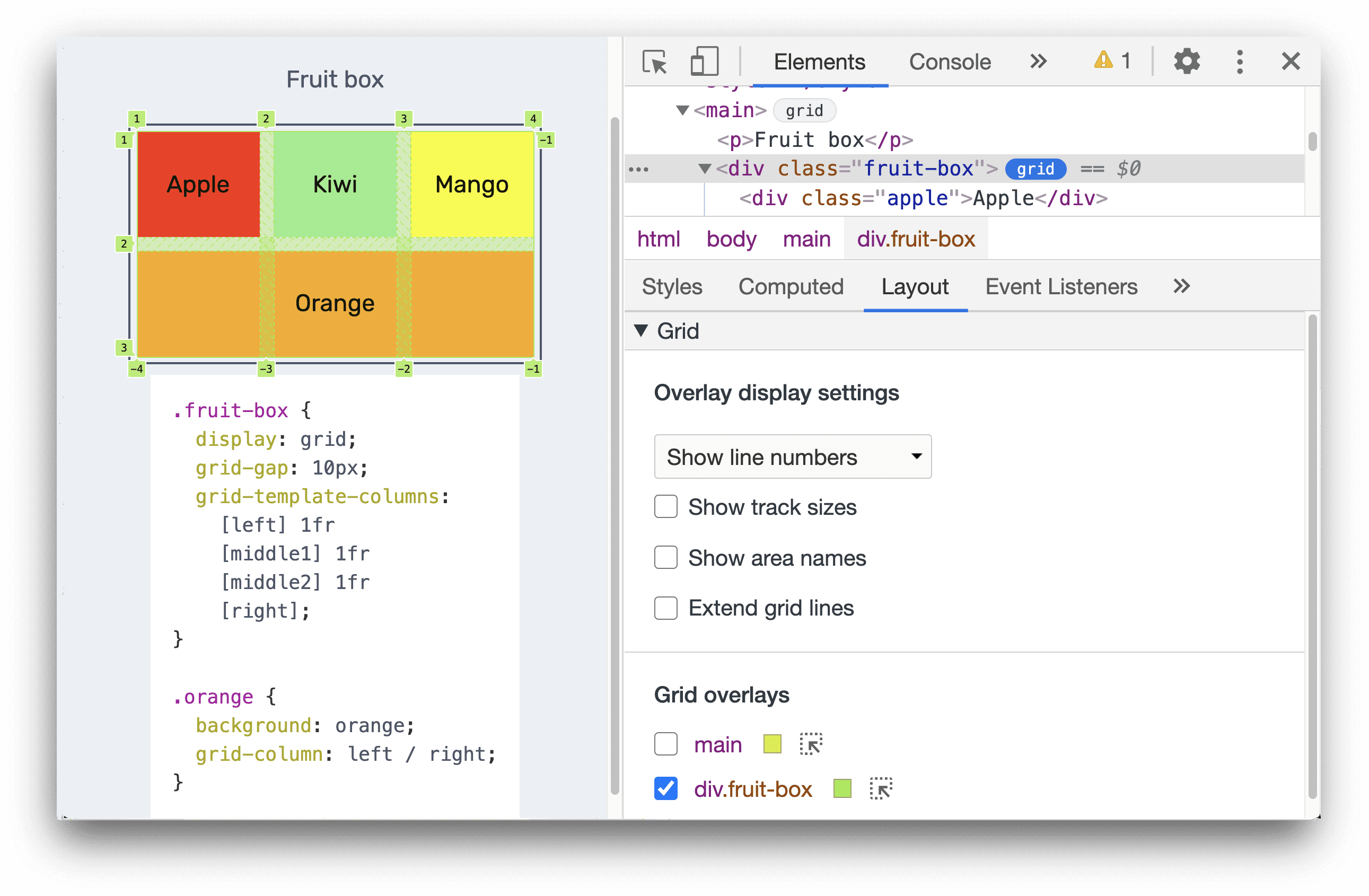 Inspect Css Grid Layouts Chrome Devtools Chrome For Developers
