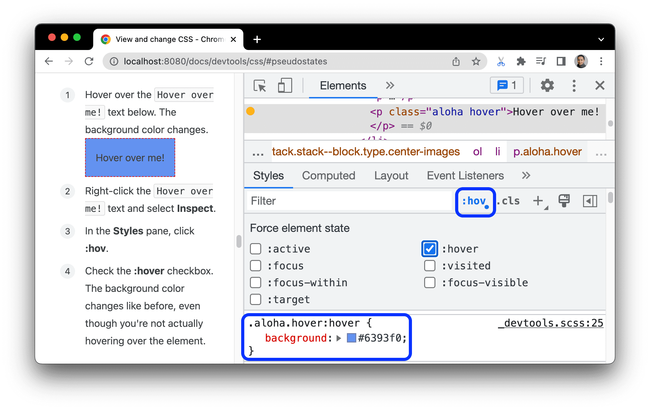 Cómo ver y cambiar CSS | Chrome DevTools | Chrome for Developers