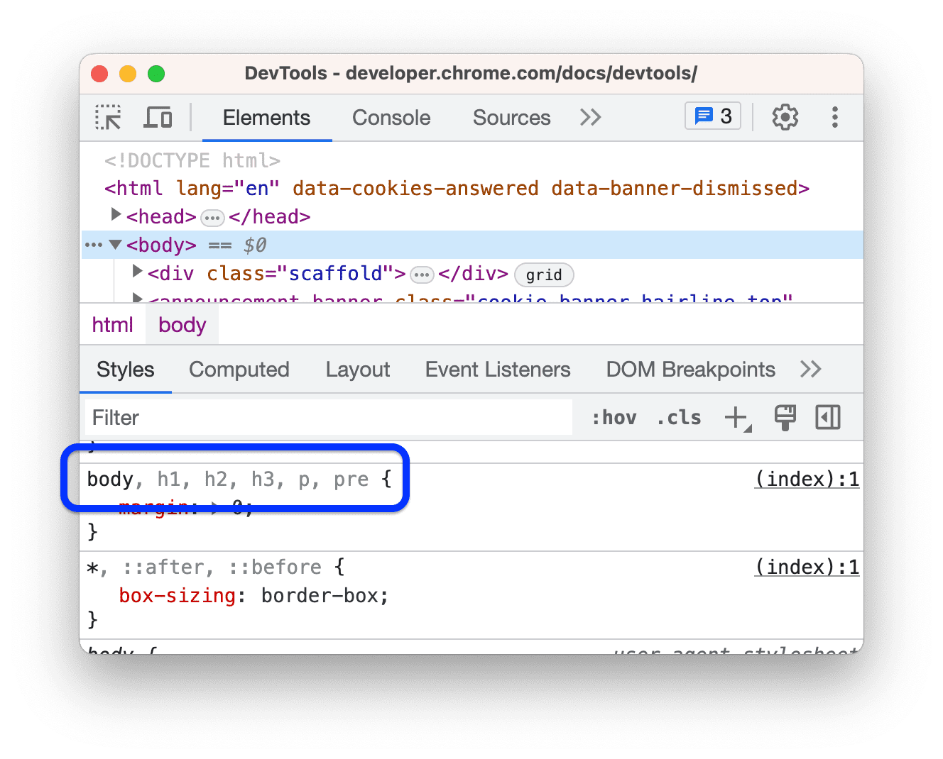Find invalid, overridden, inactive, and other CSS | Chrome DevTools | Chrome for Developers