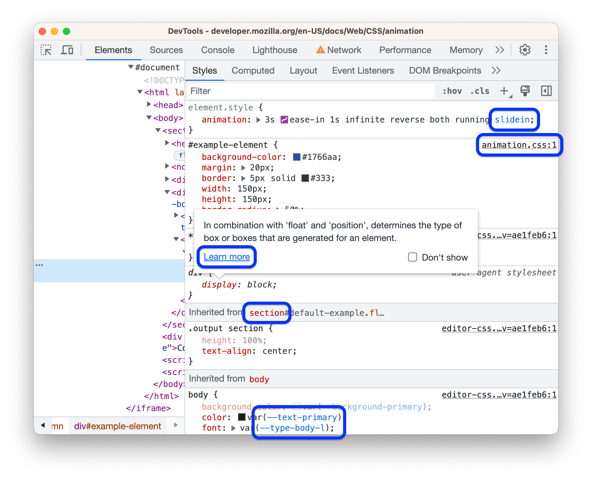 Referência de recursos CSS | Chrome DevTools | Chrome for Developers