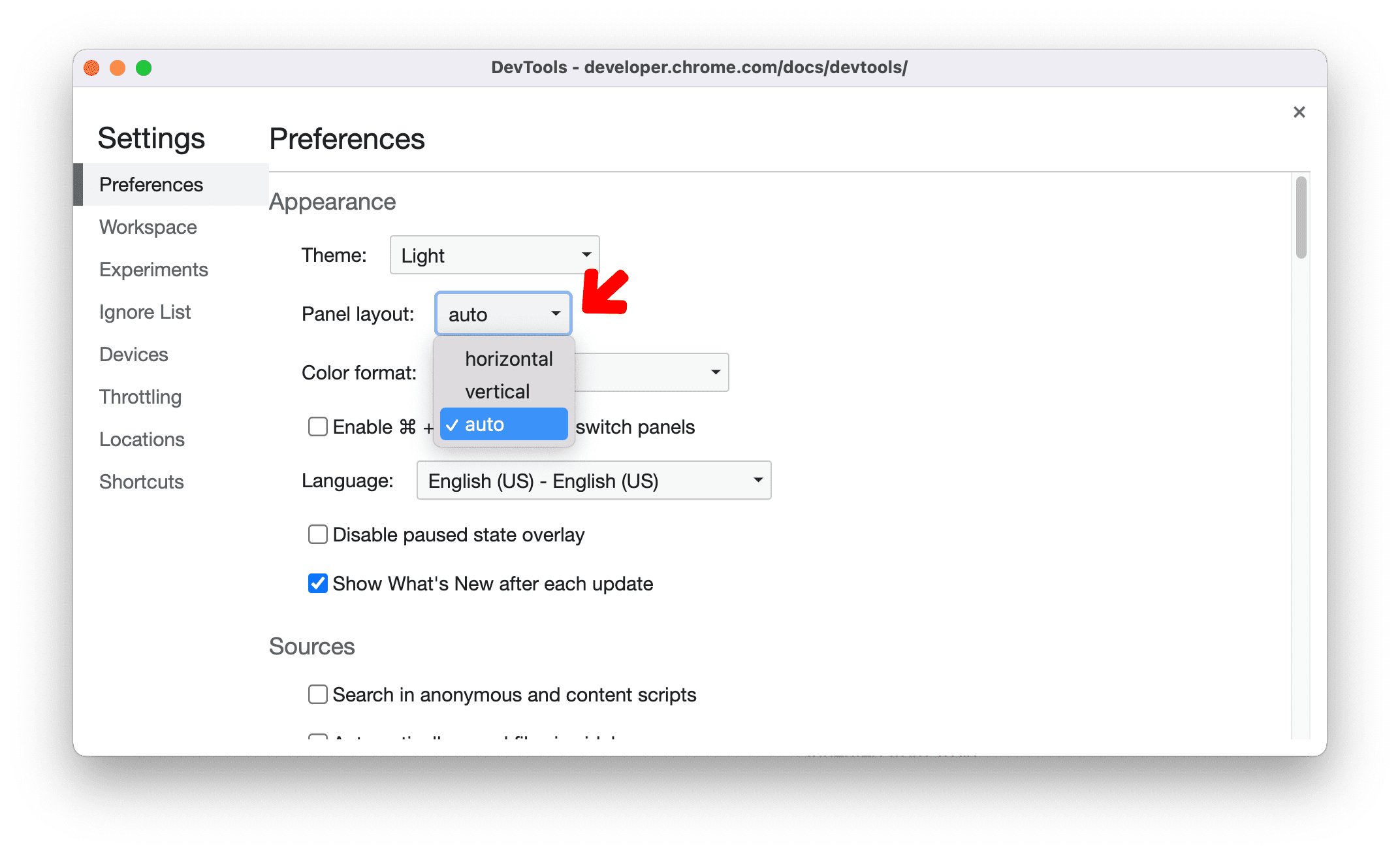 Personalizar DevTools | Chrome DevTools | Chrome for Developers