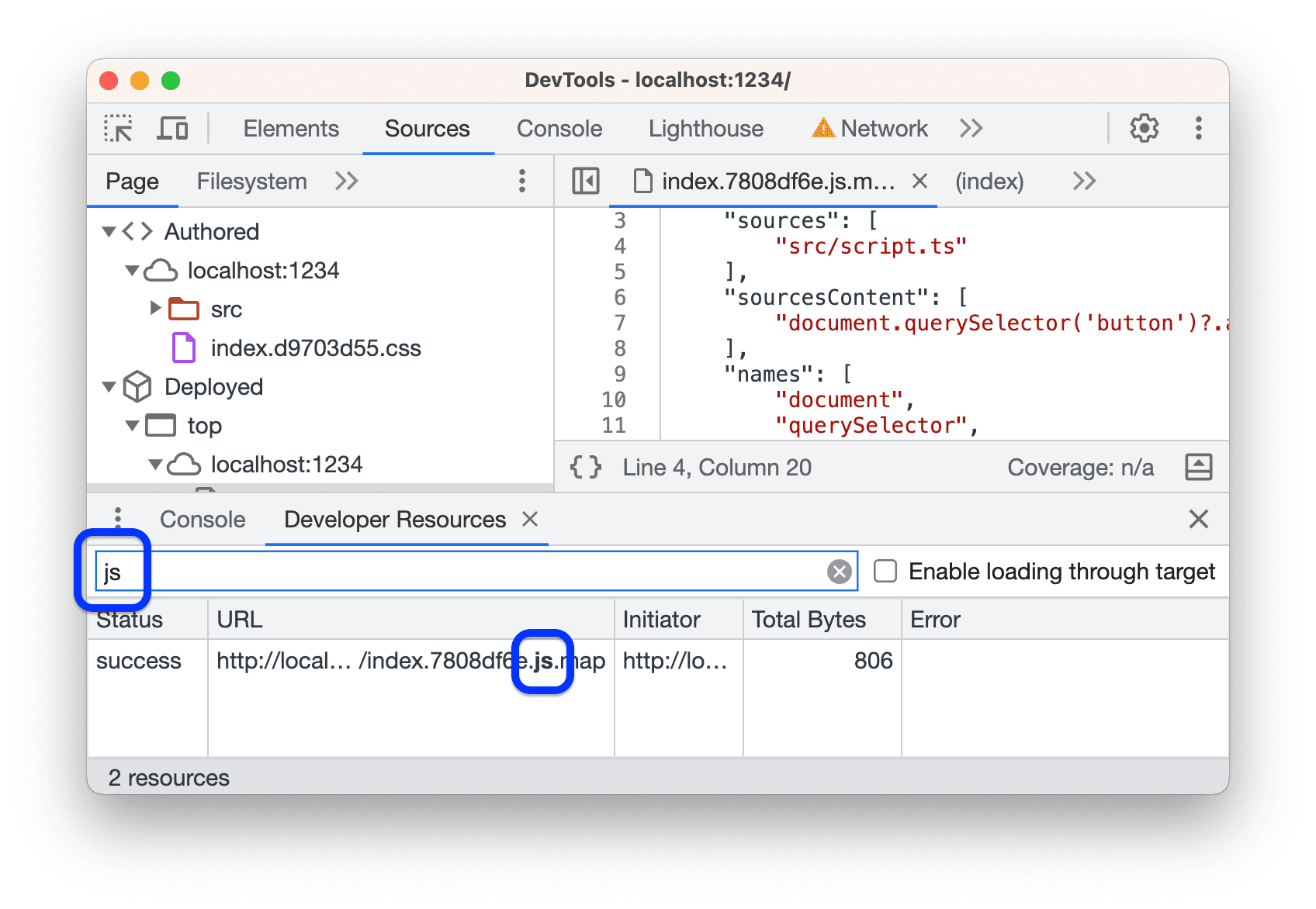 Developer Resources View And Manually Load Source Maps Chrome Devtools Chrome For Developers