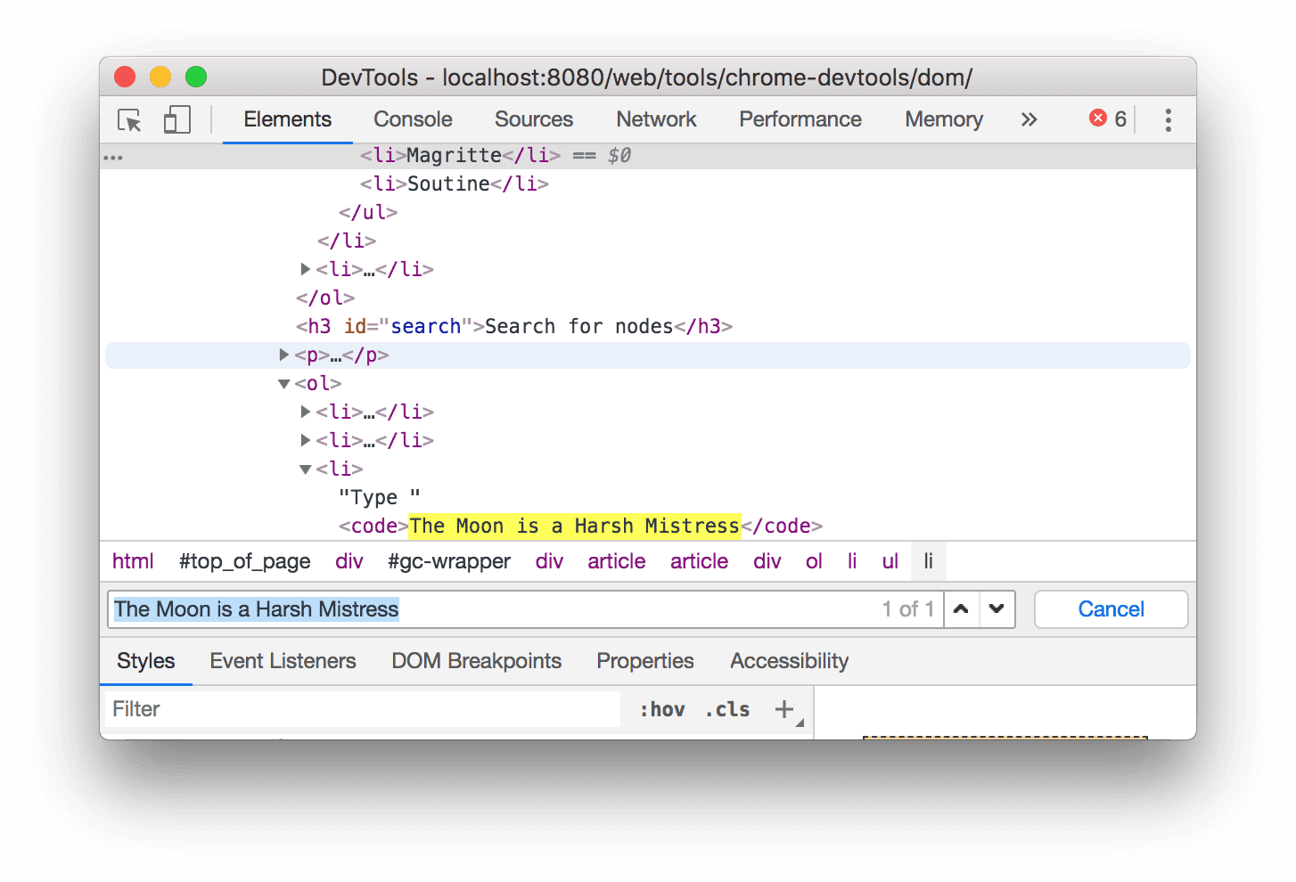 DOM の表示と変更のスタートガイド | Chrome DevTools | Chrome for Developers