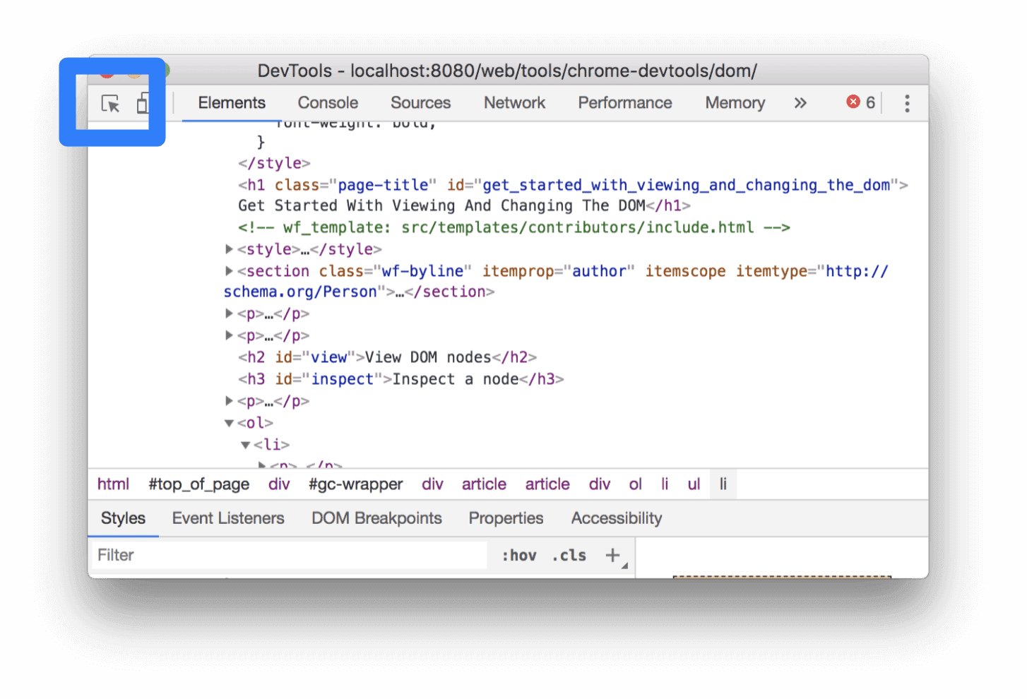 Get started with viewing and changing the DOM | Chrome DevTools ...