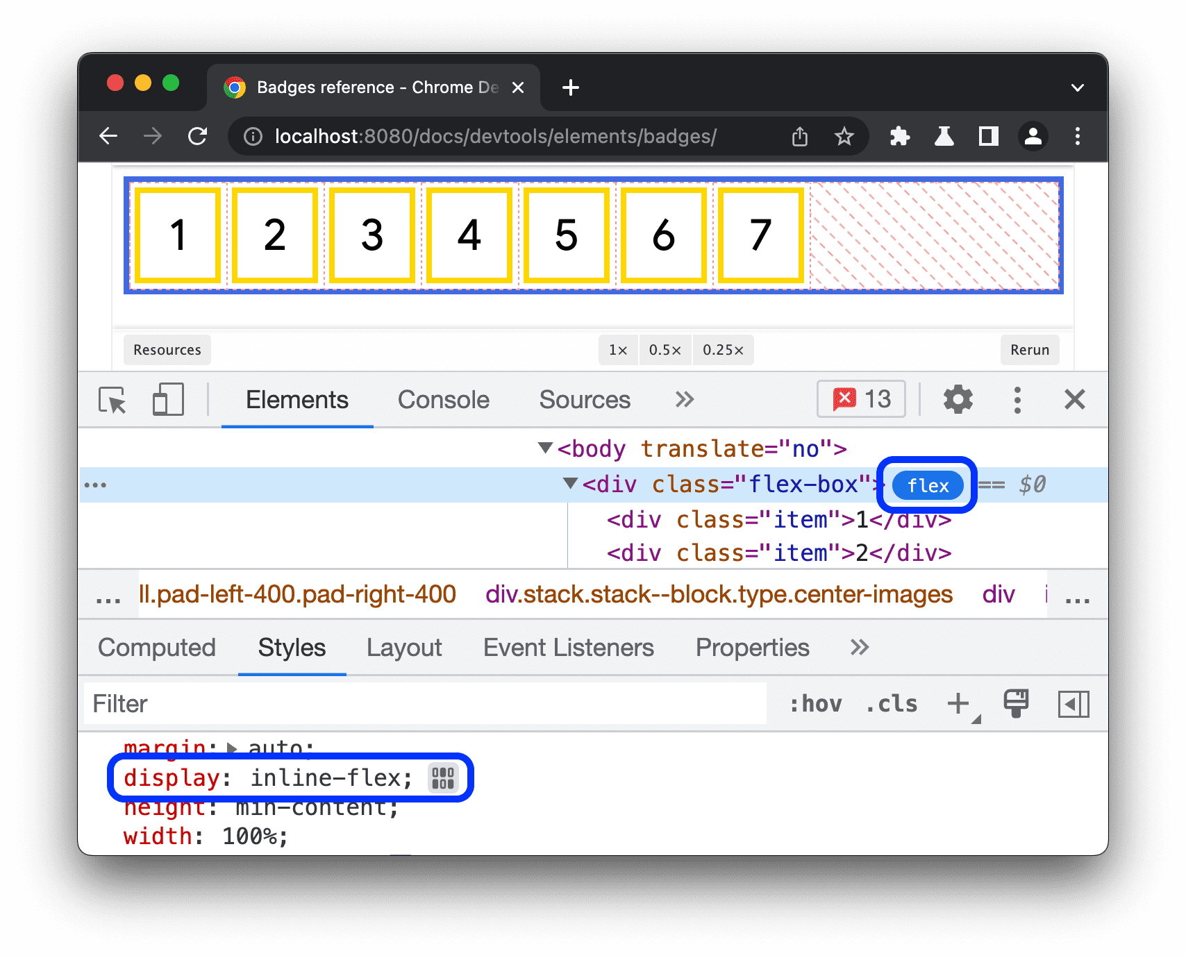 Badges reference | Chrome DevTools | Chrome for Developers