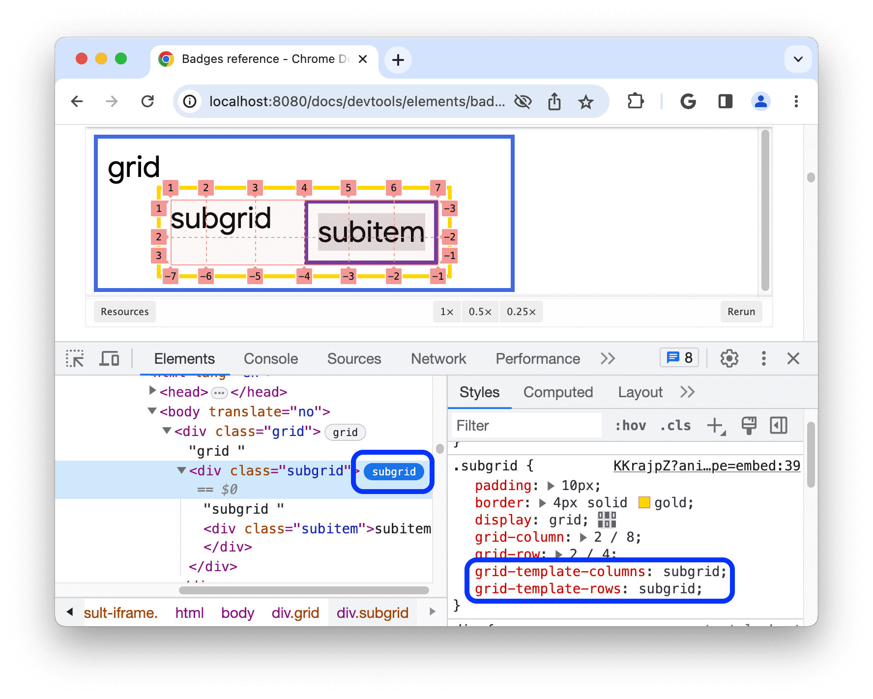 Badges reference | Chrome DevTools | Chrome for Developers
