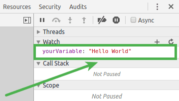 Watch variables in Sources | Chrome DevTools | Chrome for Developers
