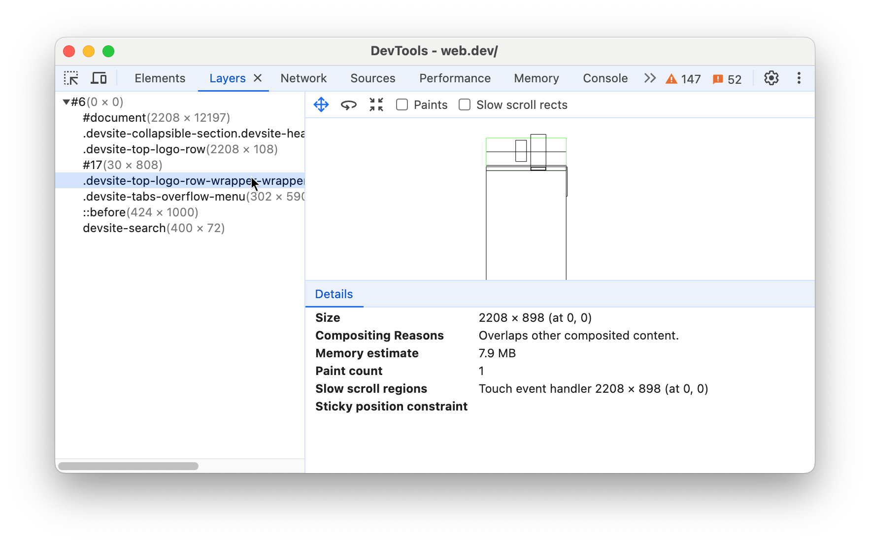 Panel de capas: explora las capas de tu sitio web | Chrome DevTools | Chrome for Developers