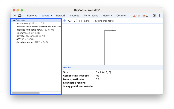 Layers panel: Explore the layers of your website | Chrome DevTools | Chrome for Developers