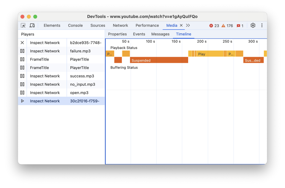 Media: View and debug media players information | Chrome DevTools | Chrome for Developers
