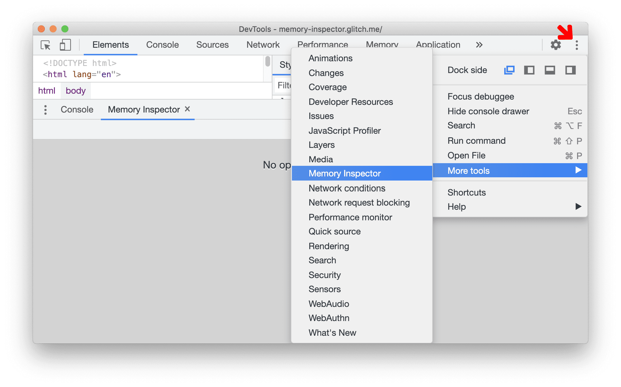 Memory Inspector Arraybuffer、typedarray、dataview、wasm Memory を検査します。 Chrome Devtools Chrome
