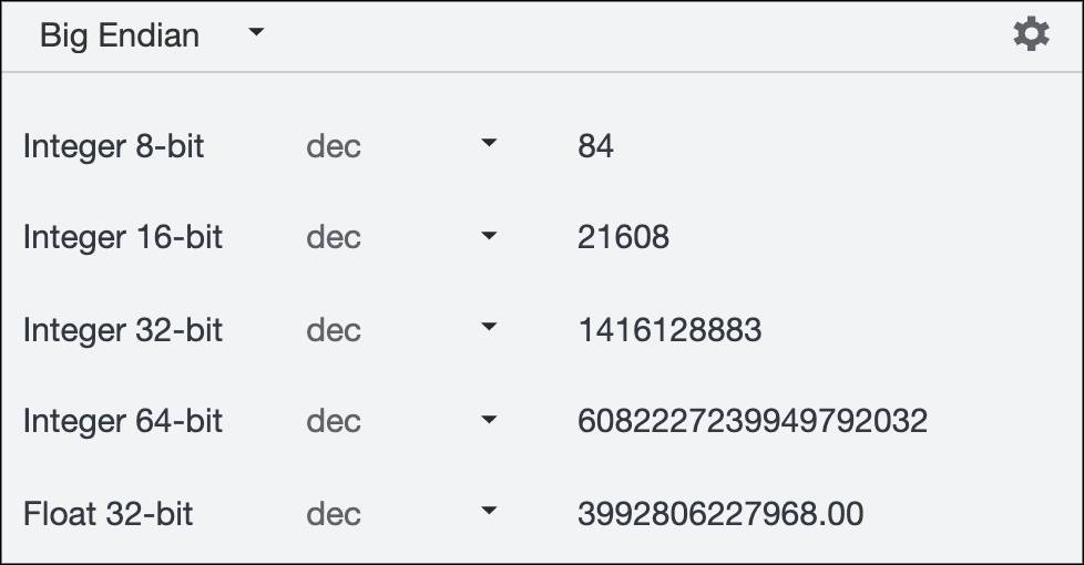 Memory Inspector Arraybuffer、typedarray、dataview、wasm Memory を検査します