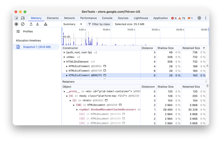 How To Use The Allocation Timeline Tool Chrome Devtools Chrome For Developers