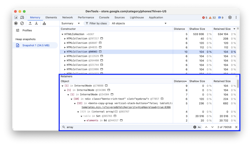 Memory terminology | Chrome DevTools | Chrome for Developers