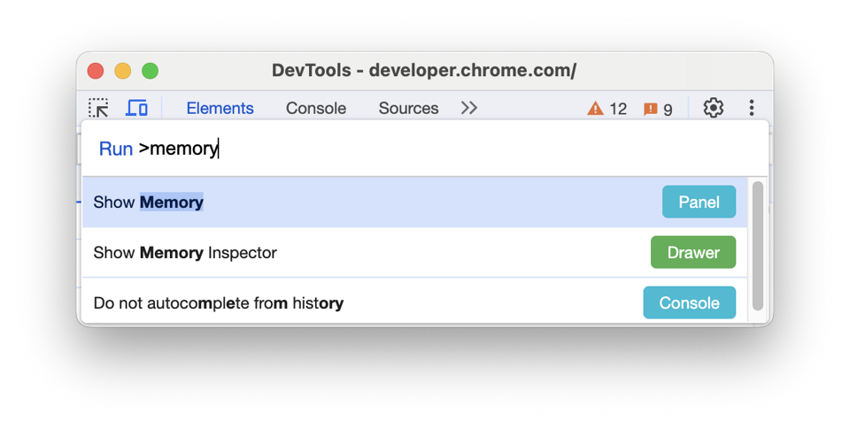 Descripción general del panel de memoria | Chrome DevTools | Chrome for ...