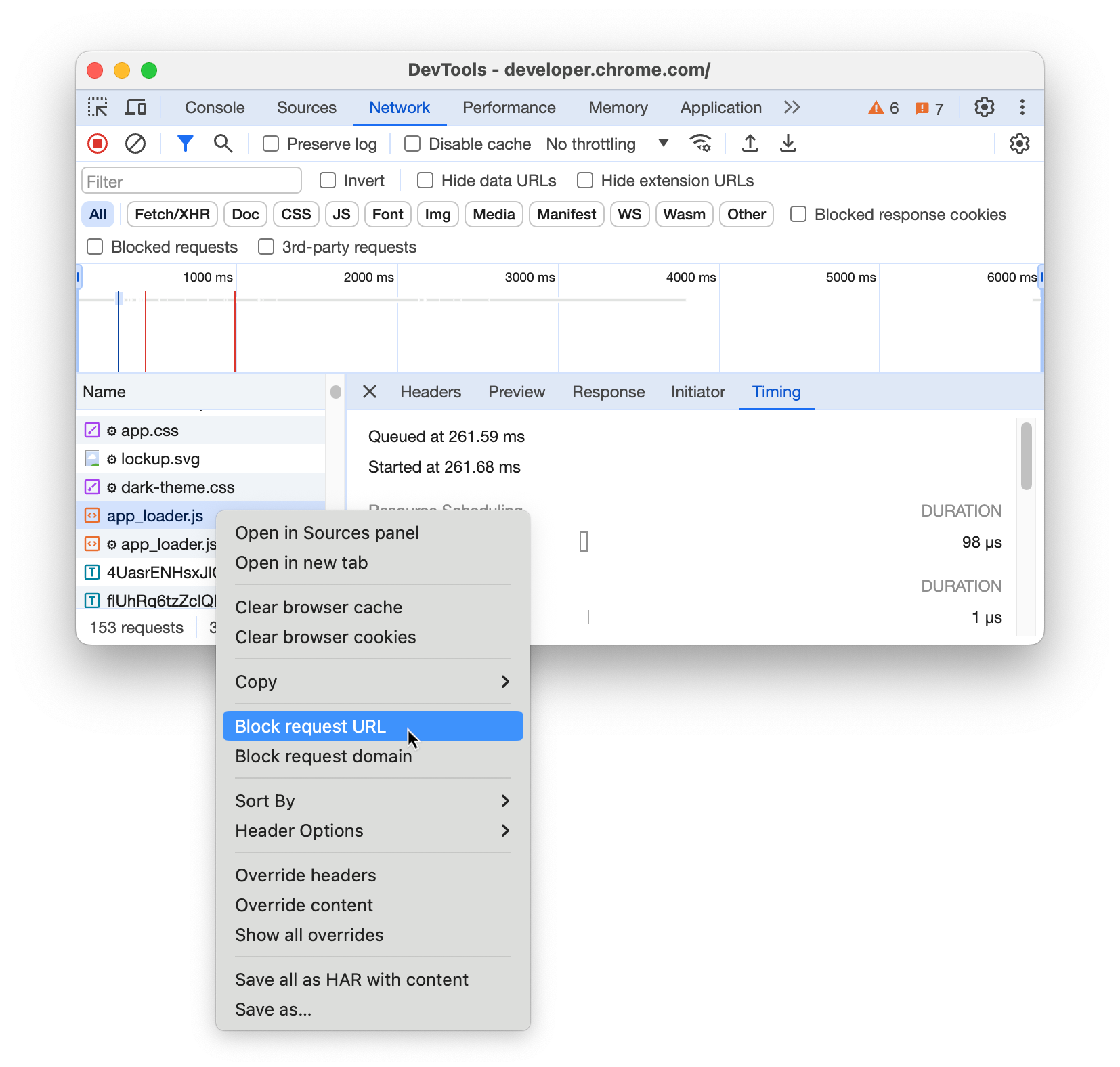Network requests: Test your site by blocking network requests | Chrome ...