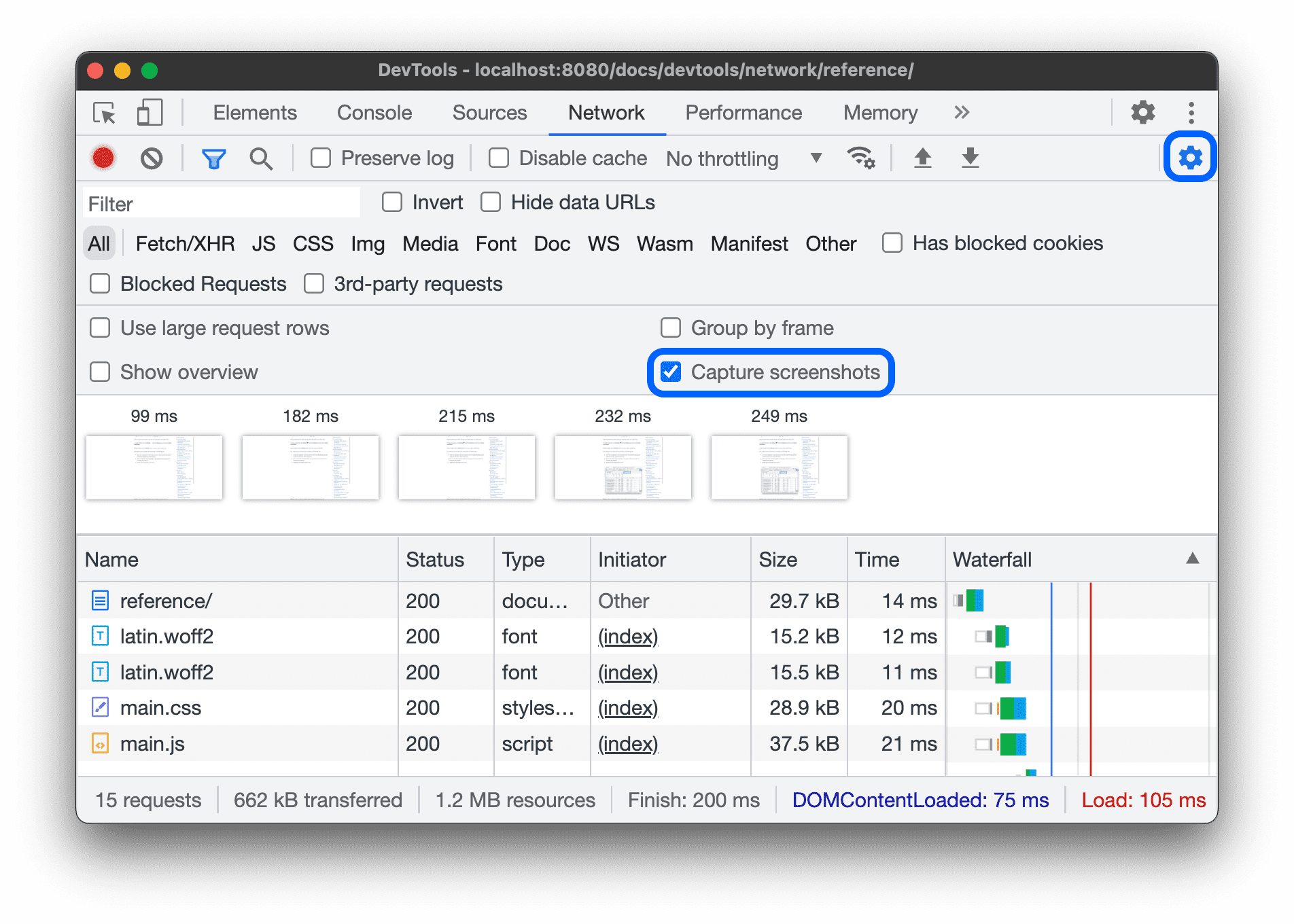 Network features reference | Chrome DevTools | Chrome for Developers